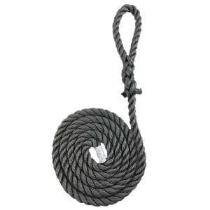 6mm Grey Softline Multifilament Fender Line x 2 Metres With 3 Inch Soft ...