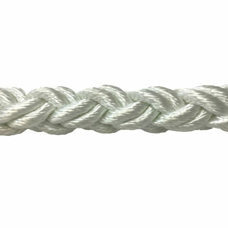 18mm White 8st Nylon Mooring Rope Strop 2m Stainless Thimble, 6 ...